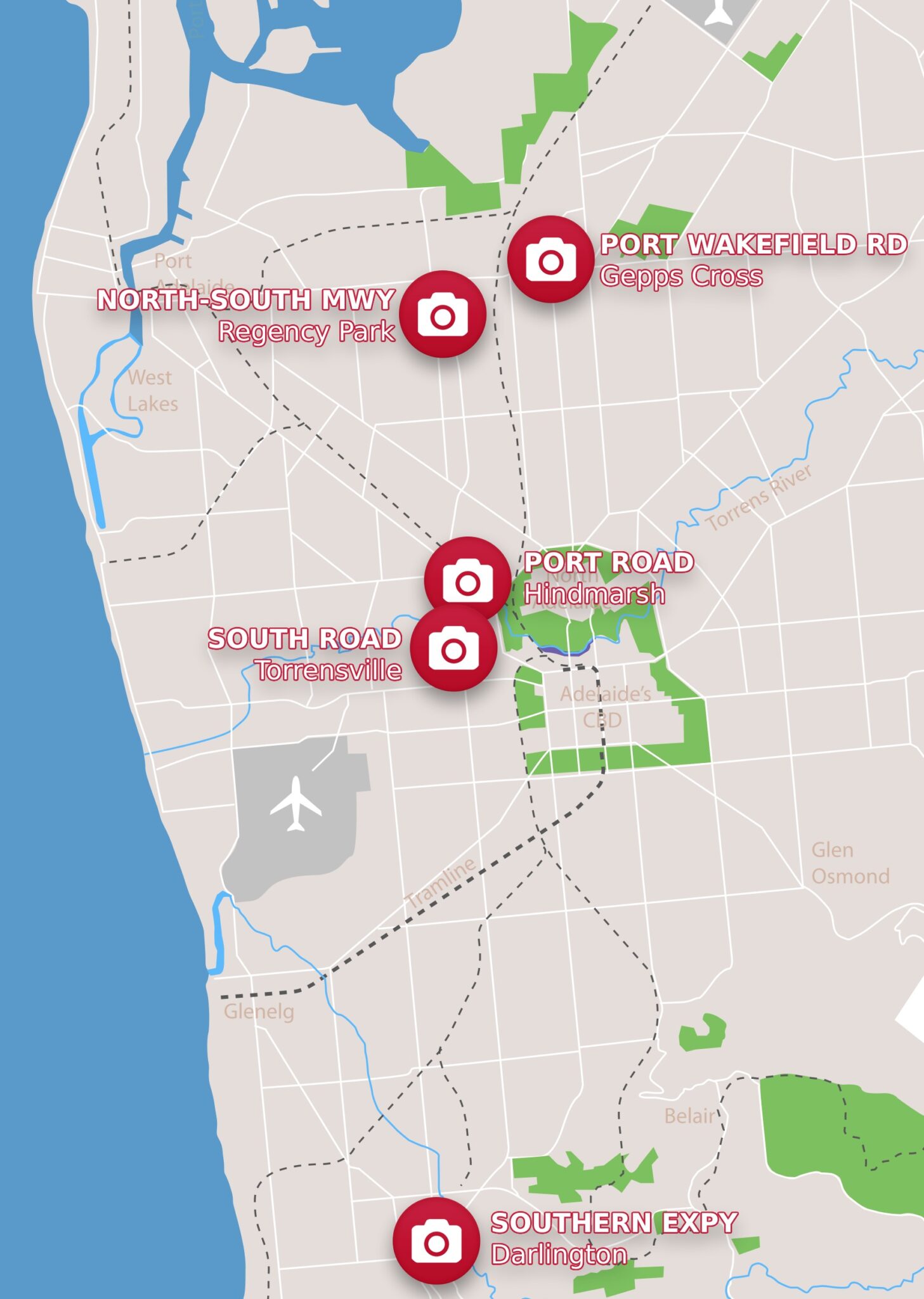 Mobile Phone Detection Camera Locations Across Adelaide – Adelaide ...